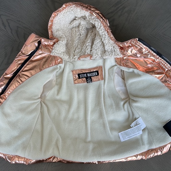 Steve Madden | Jackets & Coats | Nwt 2 Month Steve Madden Rose Gold ...